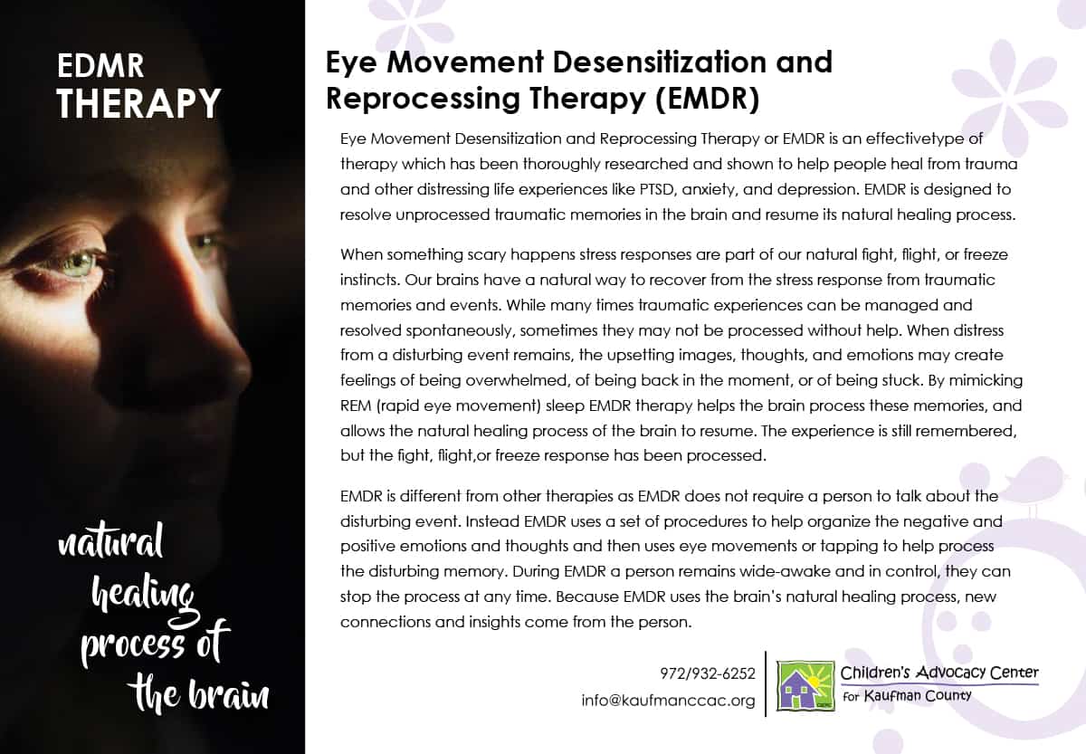 EDMR Therapy | Children's Advocacy Center for Kaufman County